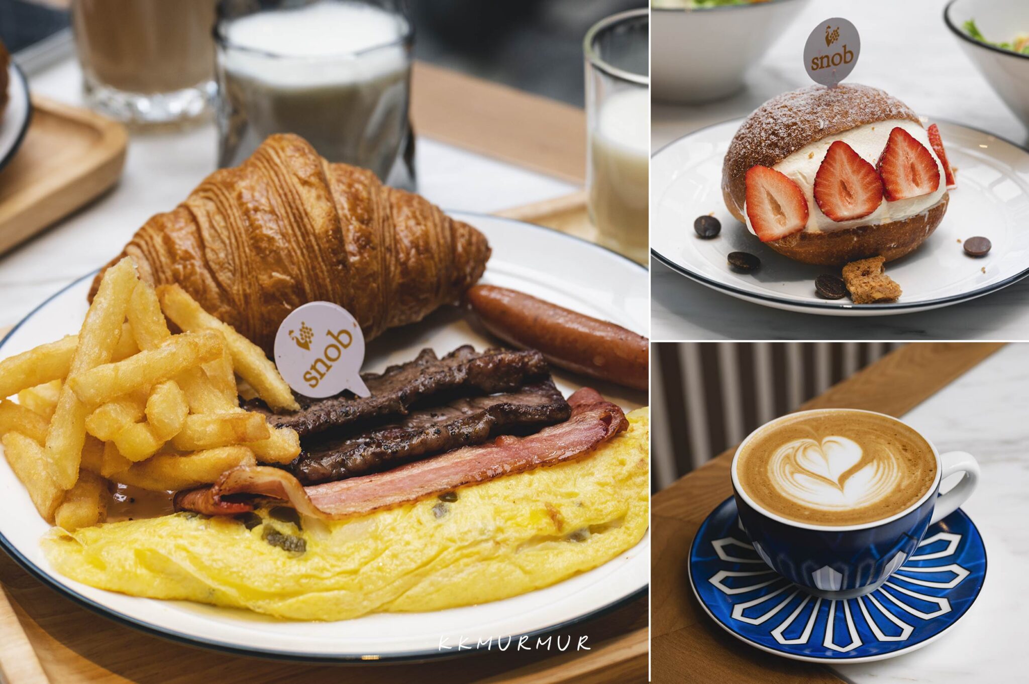 【Snob Cafe】高CP值的誘人可頌與甜點，實惠美味環境超舒適｜信義區咖啡廳推薦 - 老K嘴一下